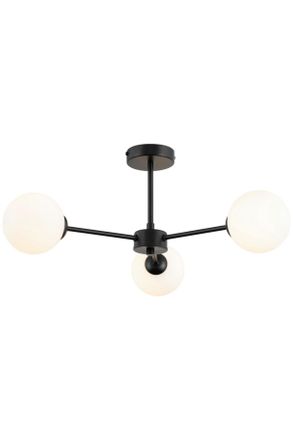 Novel Deckenleuchte, Wei&szlig;, Metall, Glas, Vintage,Vintage, rund,rund, 25 cm, RoHS, ISO 9001, Bsci, CE, Lampen & Leuchten, Innenbeleuchtung, Deckenleuchten