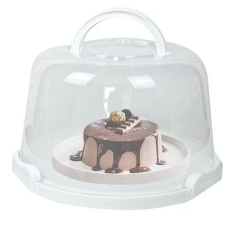 Generico Cupcake-Transporter - Transparente Kuchenaufbewahrung, 30 cm, Beh&auml;lter mit wiederverwendbarem Griff | Dessert-L&ouml;sung mit elegantem visuellem Design f&uuml;