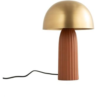 Rendez-Vous D&eacute;co Rendez-vous D&eacute;co - Lampe en m&eacute;tal terracotta et dor&eacute; - joy