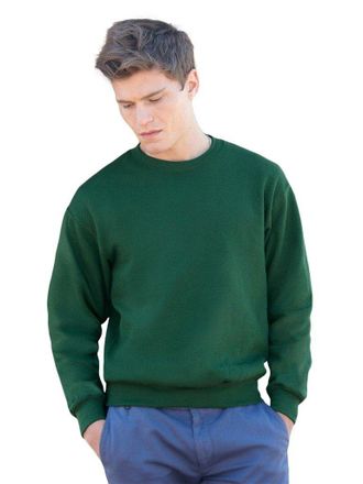 Fruit Of The Loom Klassisches Sweatshirt, rundhalsausschnitt - erh&auml;ltlich in XS bis 4XL - Ideal f&uuml;r Sport, Arbeit und Freizeit Gr. L, flaschengr&uuml;n