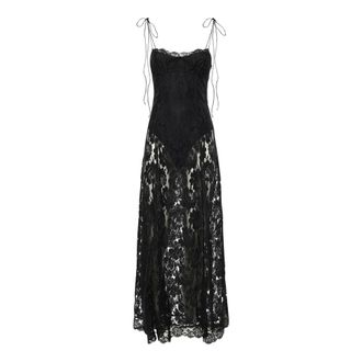 For Love & Lemons Femme, Robes, Noir, Taille: 40 FR Lace Maxi Dress