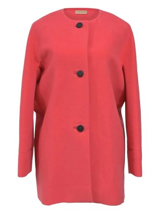 Balenciaga Einreihiger Mantel - Rosa