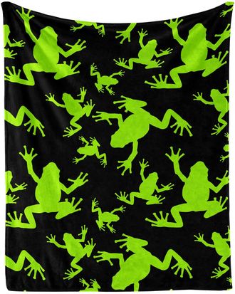 Generic Frosch Decken Dicke &Uuml;berwurfdecke Langlebige Wohndecken F&uuml;r Sofa Winter Bett&uuml;berwurf M