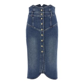 Elisabetta Franchi Damen, R&ouml;cke, Blau, 2XSGr&ouml;&szlig;e
