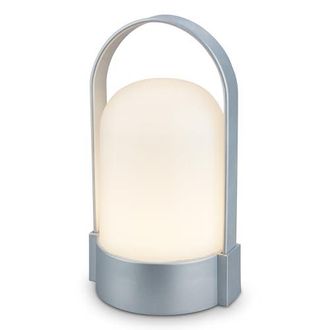 Briloner Lampe de table LED sans fil IP44, tactile, dimmable, batterie remplaçable, chevet, lecture, LED, camping, lampe à batterie, extérieur, 9x8x15,5 cm, ch