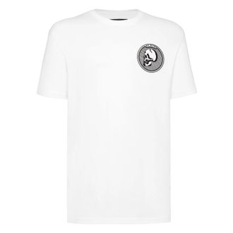 Philipp Plein T-Shirt Rundhalsausschnitt SS Totenkopf - - Tops - Herren - Wei&szlig; - XL