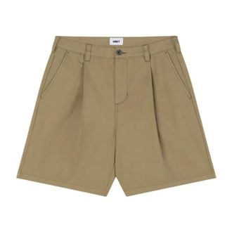 Obey Plissierte weite Shorts - Meerjungfrau - - Shorts - Herren - Beige - W28