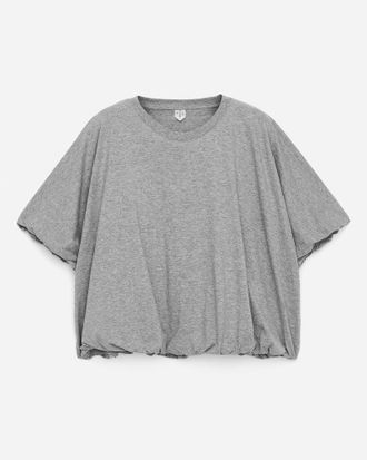 Arket T-Shirt Mit Bubble-Saum -Grau