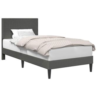 vidaXL Struttura Del Letto Grigio Scuro 100 X 200 Cm Tessuto In Cords Vidaxl
