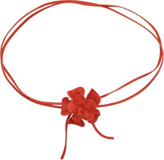 Collezione Alessandro Bindeg&uuml;rtel Bl&uuml;te Lederband mit echt Leder Bl&uuml;te