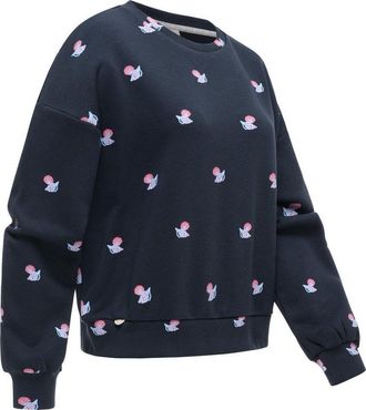 Ragwear Sweater Wuss Shells l&auml;ssiges oversized Damen Sweatshirt mit Allover-Print