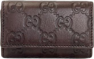 Gucci Pre-owned &Eacute;tui &agrave; cl&eacute;s - Femme - Pre-owned - Brun - Taille: ONE Size