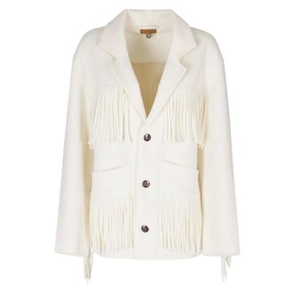 Alanui Veste Spirit Of The West - Femme - Pulls - Blanc - Taille: 38 FR