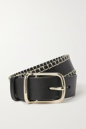 Chlo&eacute; Ceinture En Cuir Louela - Noir