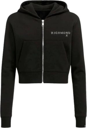 John Richmond Uwa26025Fe CK7 SweaT-shirt z zippeur int&eacute;gral - Femme - Sweatshirts et sweats &agrave; capuche - Noir - Taille: 38 FR