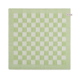 Knit Factory K&uuml;chentuch Block - K&uuml;chenhandt&uuml;cher - Abtrockent&uuml;cher f&uuml;r die K&uuml;che - K&uuml;chen Must Haves - Block Motiv - Ecru/Spring Green - Hellgr&uuml;n - Traditioneller 