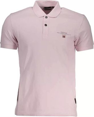 Napapijri Homme, Tops, Rose, Taille: 3XL Polo Rose Manches Courtes