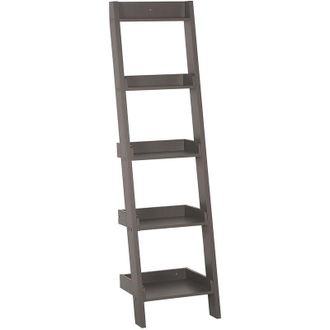 Beliani Beliani - Echelle Gris 5 Niveaux en mdf Finition Mate 166 cm Look Naturel Salon Mobile Duo