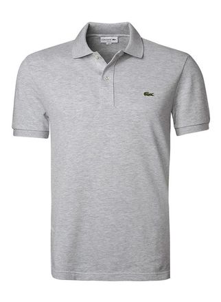 Lacoste Herren Polo-Shirt grau meliert Slim Fit