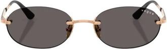 Vogue Eyewear Vogue - Oval Glasant - Femme - Accessoires - Noir - Taille: 55 MM