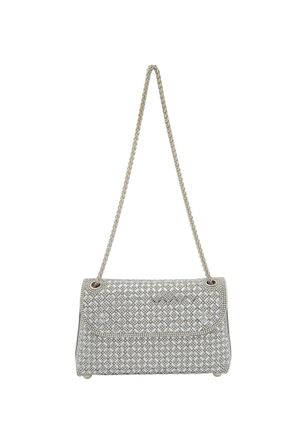 Faina Klappentasche Klappentasche Frauen Silber