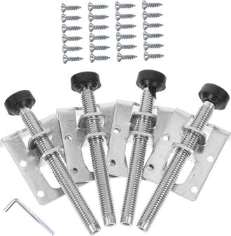 Angoily Verstellbare Möbel nivellierfüße aus Schwerlast fußstützen für Schränke und Tische rutschfeste Seitenmontage Schrauben für Unebene Böden und Outdoor m