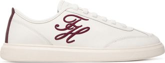 Tommy Hilfiger Sneakers Tommy Hilfiger Th Icon Court Script Premium FW0FW09604 Creme