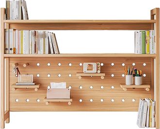 Generic Schreibtisch Regalaufsatz Holz Hohe Tragkraft Tischregal Schreibtisch Computer 98 cm Höhe Platzsparend for Office Home Dormitory