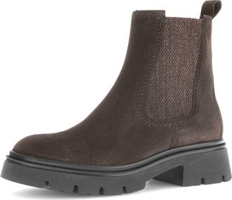 Gabor Damen Chelsea Boots, Frauen Stiefeletten,halbstiefel,Kurzstiefel,uebergangsschuhe,uebergangsstiefel,flach,ENGL.Brown(EL.Wall,37.5 EU / 4.5 UK