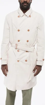 Brunello Cucinelli Doppelreihiger Trench mit G&uuml;rtel Brunello Cucinelli