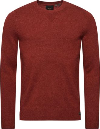 Superdry Herren Vintage Pullover mit Rundhalsausschnitt aus Lammwolle Chili L
