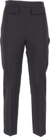 Elisabetta Franchi Femme, Pantalons, Noir, Taille: 42 FR Pantalon avec d&eacute;tail de lettre