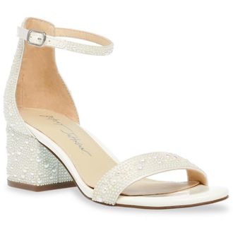 Betsey Johnson Damen Mari Sandale mit Absatz, Weiss/opulenter Garten, 39.5 EU