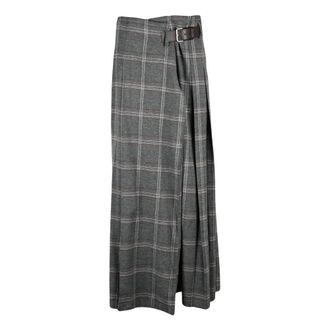 Department Five Department Five - Jupe Maxi Pliss&eacute;e - Femme - Jupes - Gris - Taille: 38 FR