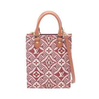 Louis Vuitton Pre-owned Petit Sac Plat Since 1854 Monogram Jacquard Sac bandouli&egrave;re 2-en-1 - Femme - Pre-owned - Rouge - Taille: ONE Size