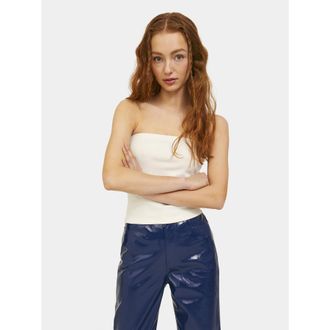 Jack & Jones Top Fiona 12234188 Wei&szlig; Slim Fit