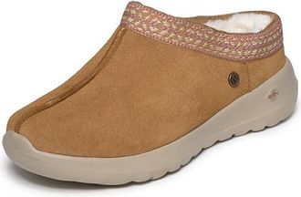 Skechers On-The-go Joy Chaussons en daim pour femme avec d&eacute;tails artisanaux, marron, 39 EU