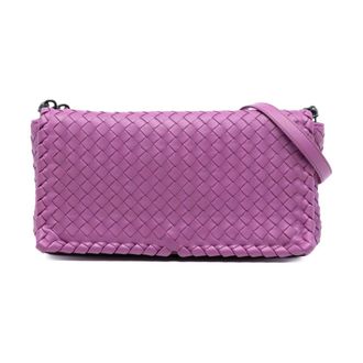 Bottega Veneta Sac bandouli&egrave;re en cuir tress&eacute; pr&eacute;-aim&eacute; - Femme - Pre-owned - Violet - Taille: ONE Size