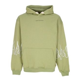 Vision Of Super Gr&uuml;ner Flame Hoodie Leichter Sweatshirt - - Sweatshirts & Hoodies - Herren - Gr&uuml;n - XL