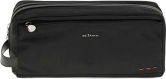 Kiton Kulturbeutel mit Rei&szlig;verschluss - Schwarz