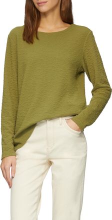 s.Oliver Strukturiertes Sweatshirt mit Rundhalsausschnitt