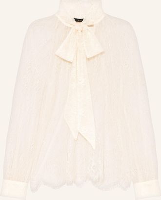 Oui Schluppenbluse Aus Spitze weiss