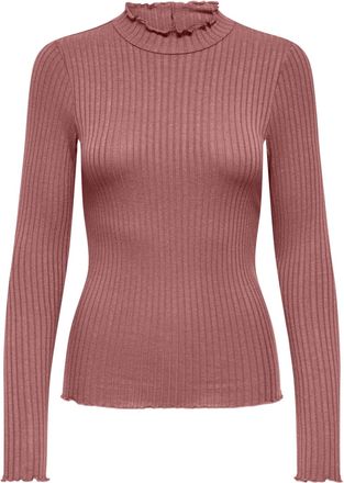 Jacqueline de Yong JdY Damen Jdyfransiska Life L/S Hi-NCK Top Jr Noos, Withered Rose, X-Small
