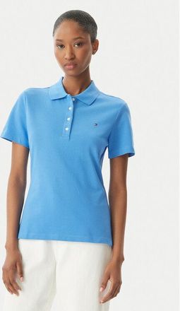 Tommy Hilfiger Poloshirt 1985 WW0WW43225 Blau Slim Fit