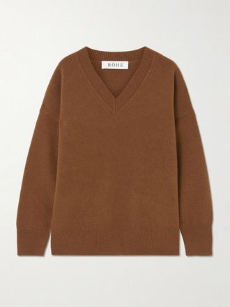 R&oacute;he Pullover Aus Einer Wollmischung - Braun