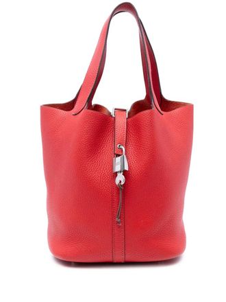 Hermès sac à main Lock 22 (2017) - Rouge