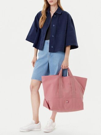Tommy Jeans Handtasche Tommy Jeans Tjw Tote Edition Canvas AW0AW17542 Rosa