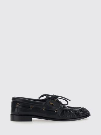 Saint Laurent Mocassins bateau Le Loafer Bateau en cuir avec monogramme YSL