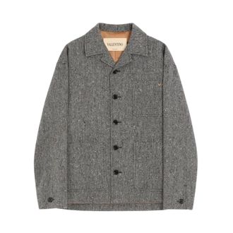 Valentino Garavani Homme, Vestes, Gris, Taille: 2XL Vestes l&eacute;g&egrave;res