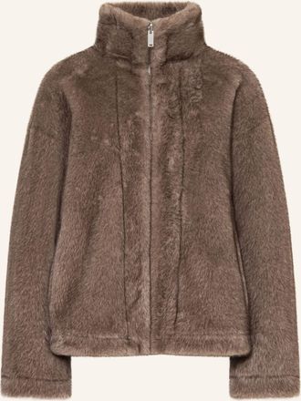 Repeat Repeat Kunstfell-Jacke Zum Wenden braun